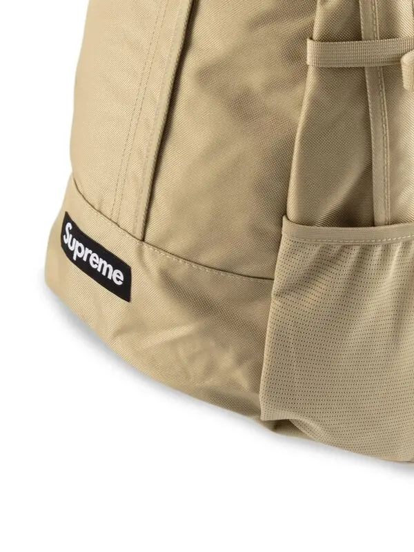 Supreme Logo-patch Zipper-compartment Backpack
