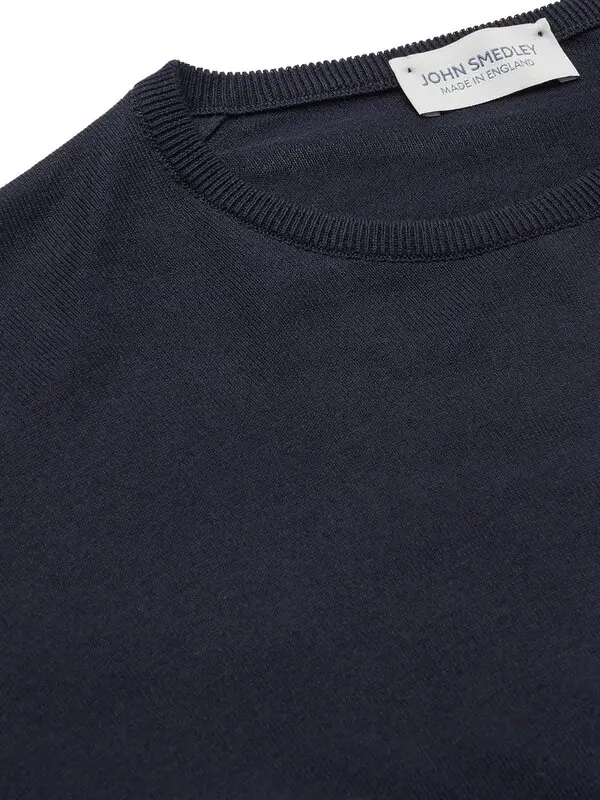 John Smedley Hatfield Slim-fit Sea Island Cotton Sweater - Blue