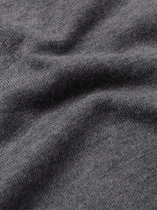 John Smedley Bradwell Sea Island Cotton Polo Shirt - Gray