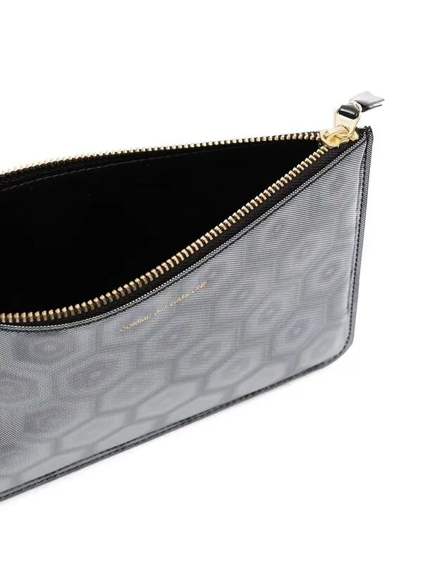 Comme Des Garçons Holographic Hexagonal Pouch - Black