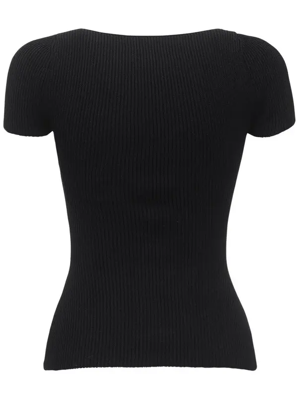 Khaite Ista Cap Sleeve Top