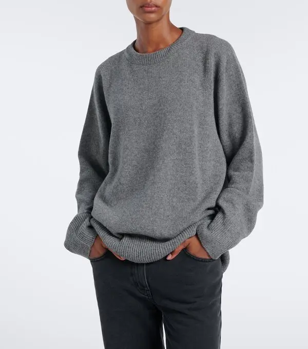 THE ROW Sibem Wool And Cashmere Crewneck Sweater - Grey