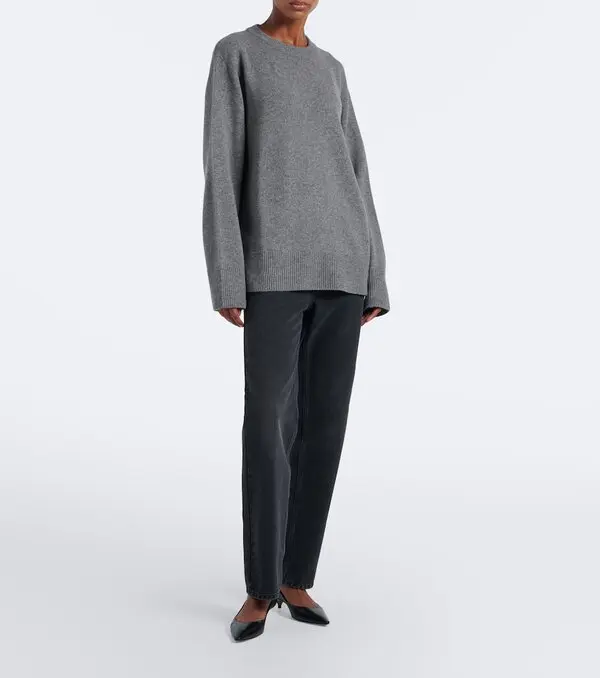 THE ROW Sibem Wool And Cashmere Crewneck Sweater - Grey