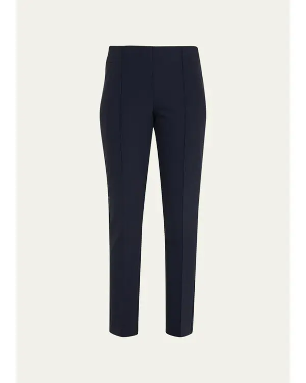 Lafayette 148 New York Gramercy Acclaimed-stretch Pants - Ink