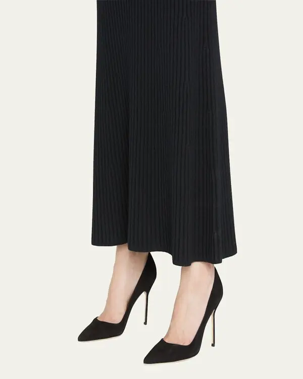 Manolo Blahnik Bb 105mm Suede Pumps