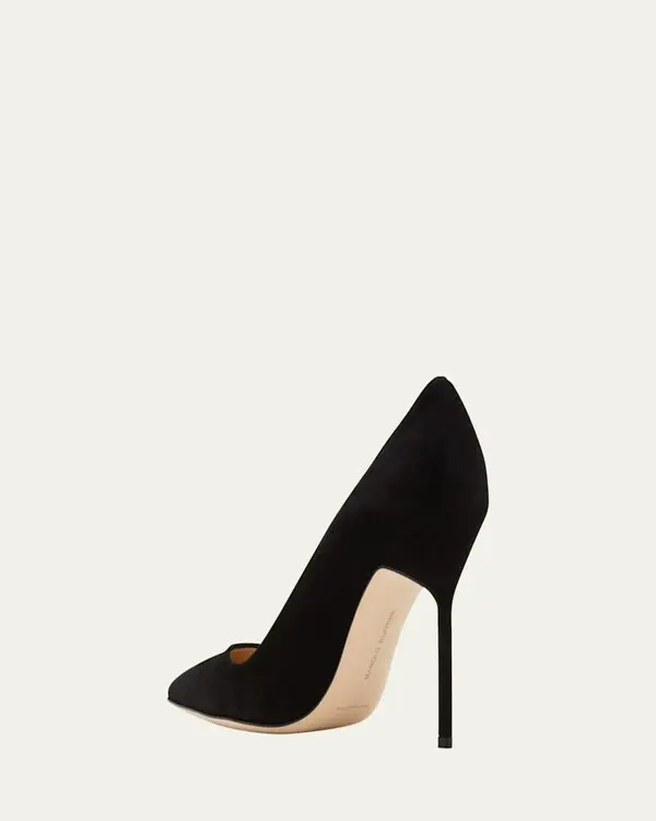 Manolo Blahnik Bb 105mm Suede Pumps