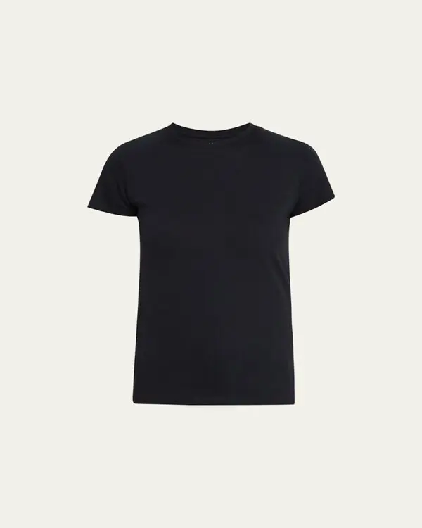 Vince Crewneck Pima Cotton Tee - Coastal