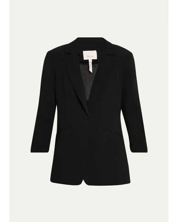 Cinq À Sept Khloe Crepe Blazer - Black