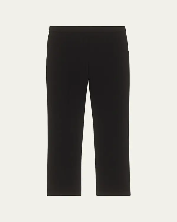 Theory Treeca Cropped Pull-on Pants - Black