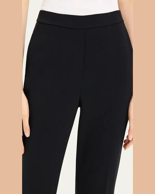 Theory Treeca Cropped Pull-on Pants - Black