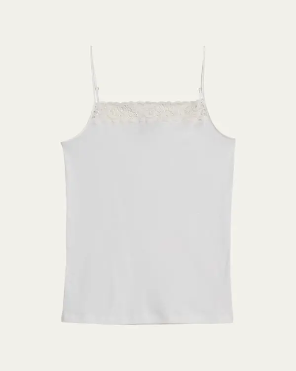 Hanro Moments Lace-trimmed Camisole - White