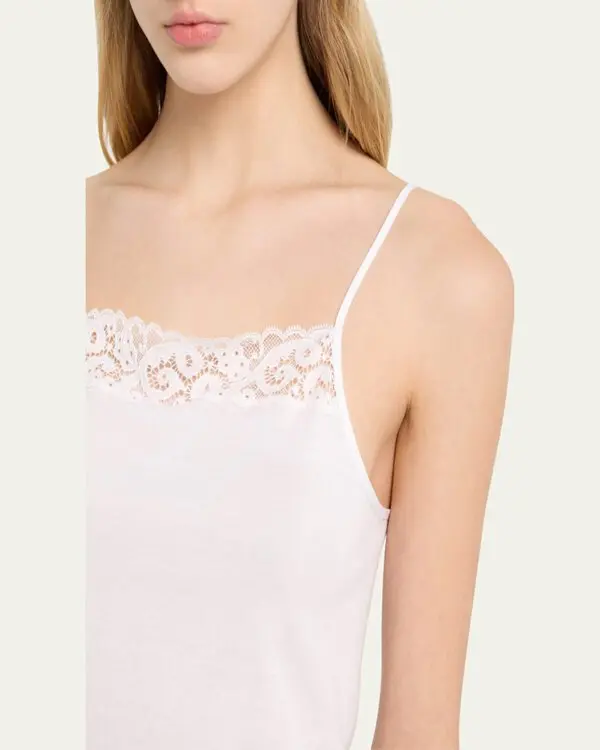 Hanro Moments Lace-trimmed Camisole - White
