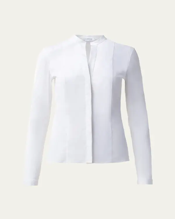 Akris Long-sleeve Blouse - Cream