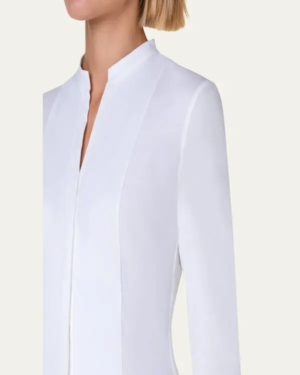 Akris Long-sleeve Blouse - Cream