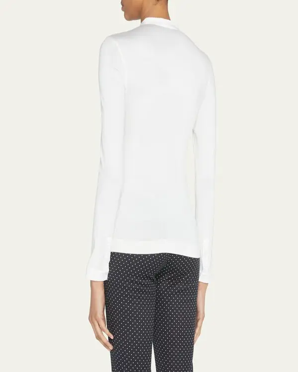 Akris Long-sleeve Blouse - Cream