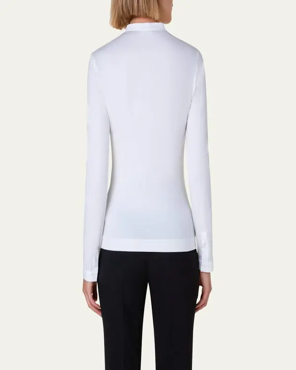 Akris Long-sleeve Blouse - Cream