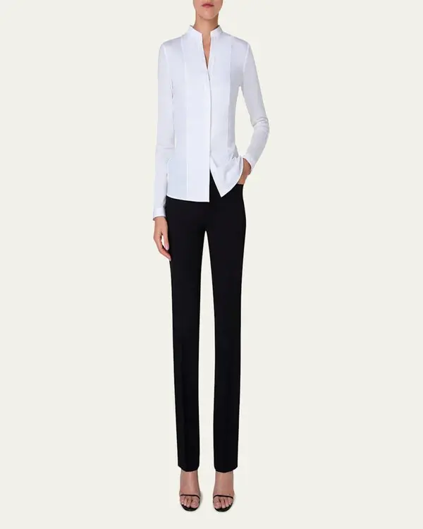 Akris Long-sleeve Blouse - Cream