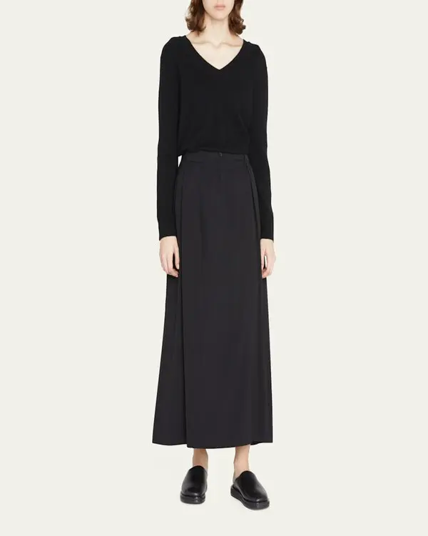 Vince Weekend V-neck Cashmere Pullover Sweater - Black