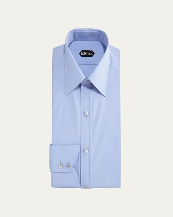 TOM FORD Slim-fit Classic Dress Shirt - Blue