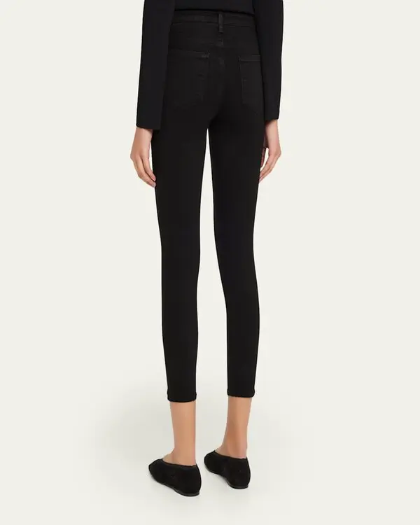 L'Agence Margot High-rise Skinny Ankle Jeans - Noir