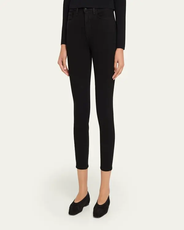 L'Agence Margot High-rise Skinny Ankle Jeans - Noir