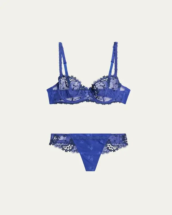 Simone Perele Wish Lace Demi Cup Bra - Black
