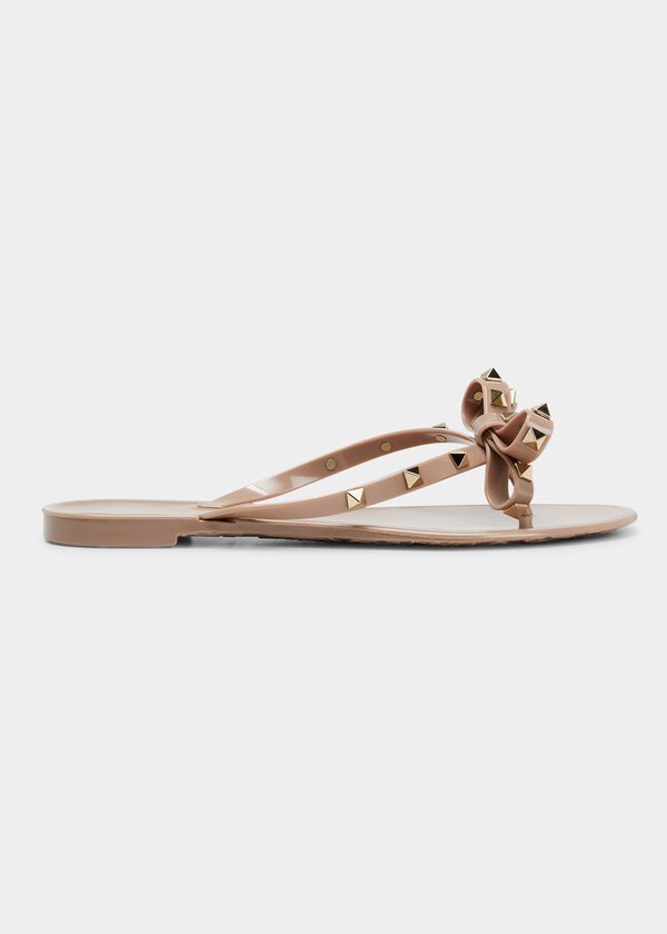 rockstud pvc thong sandal
