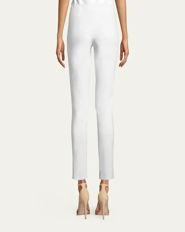 Lela Rose Catherine Slim-leg Ankle Pants