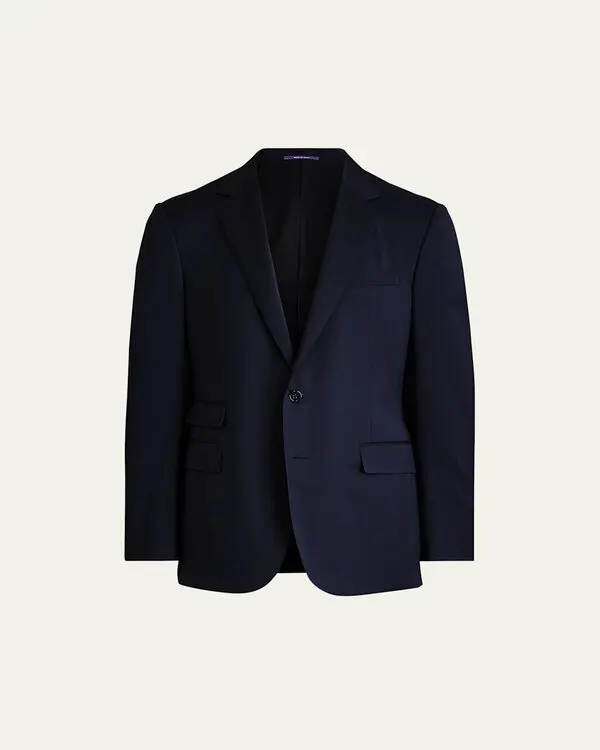 Ralph Lauren Purple Label Gregory Hand-tailored Wool Serge Suit - Blue