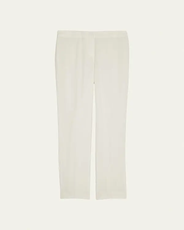 Lafayette 148 New York Barrow Crepe Pants - Cloud
