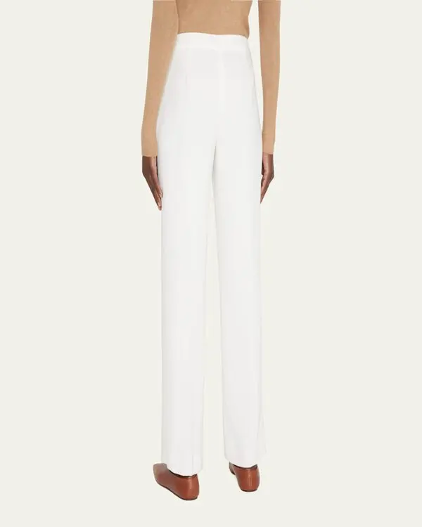 Lafayette 148 New York Barrow Crepe Pants - Cloud