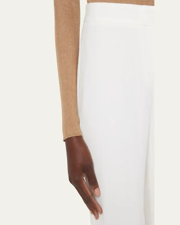 Lafayette 148 New York Barrow Crepe Pants - Cloud