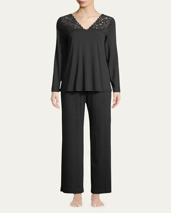Hanro Mots Long Sleeve Pajama Set
