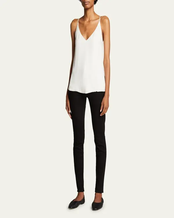 L'Agence Gabriella Silk Tank - Ivory