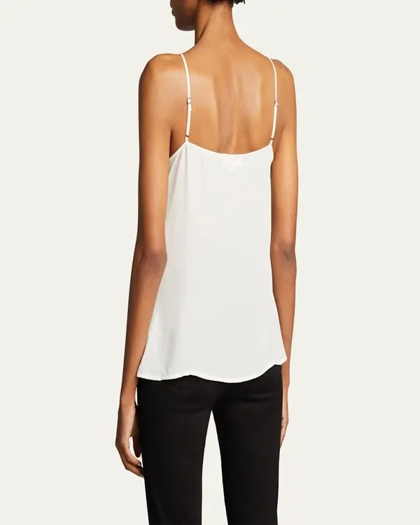 L'Agence Gabriella Silk Tank - Ivory
