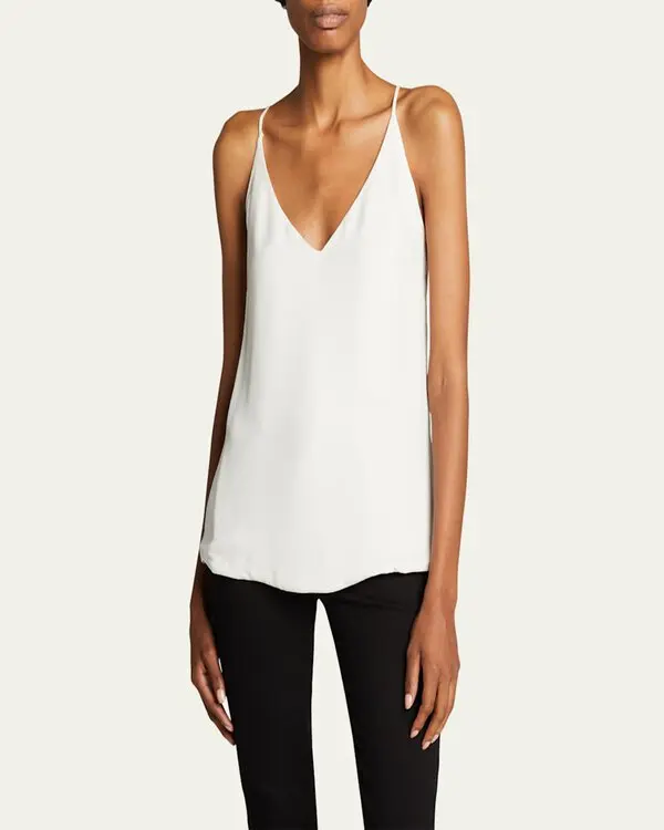 L'Agence Gabriella Silk Tank - Ivory
