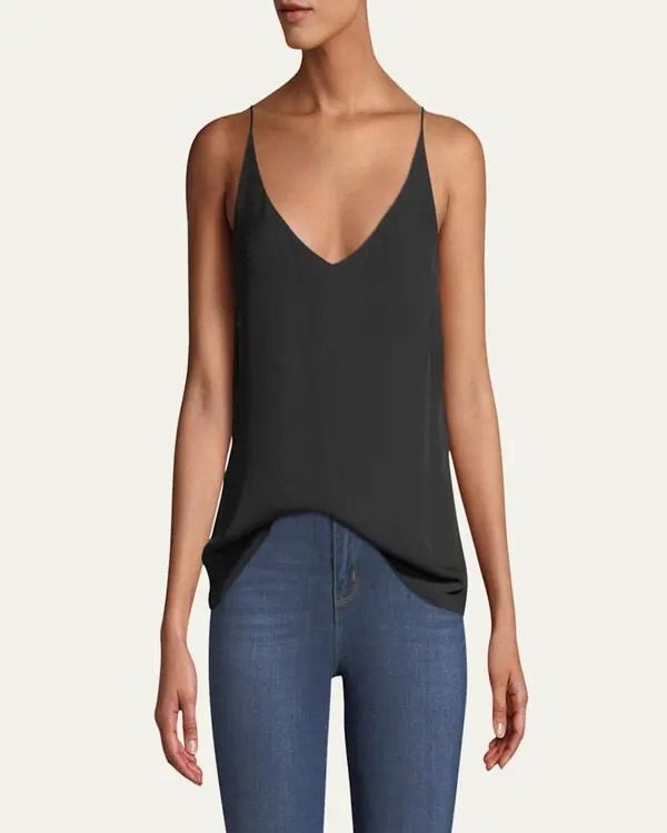 L'Agence Gabriella Silk Tank - Ivory