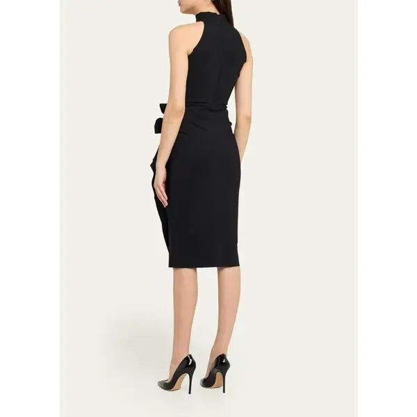 Chiara Boni La Petite Robe Sleeveless Halter Ruched Dress