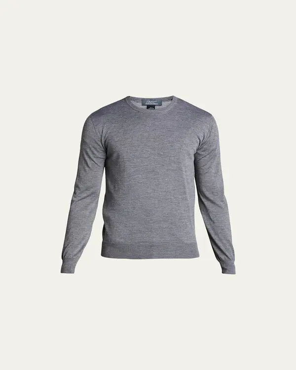 Bergdorf Goodman Crewneck Cashmere Sweater - Medium Gray