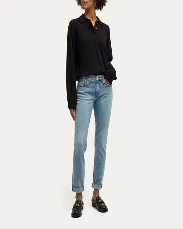 Rag & Bone Dre Low-rise Boyfriend Jeans - Daphne