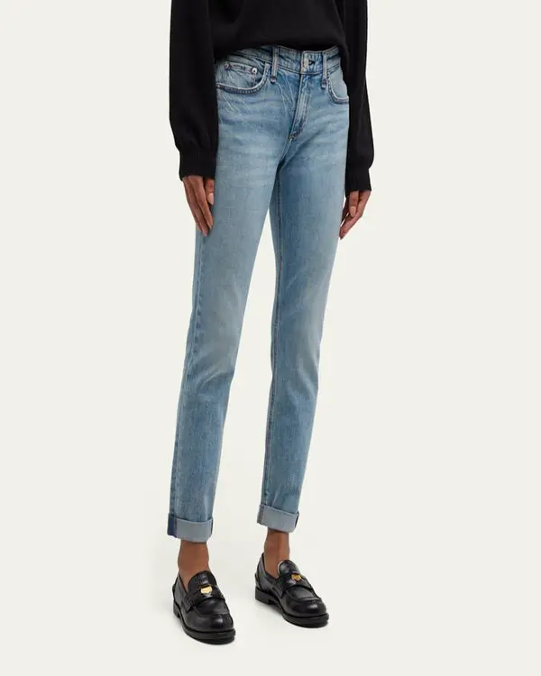 Rag & Bone Dre Low-rise Boyfriend Jeans - Daphne
