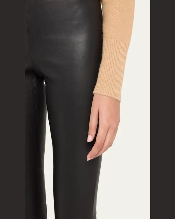 Vince Cropped Leather Leggings