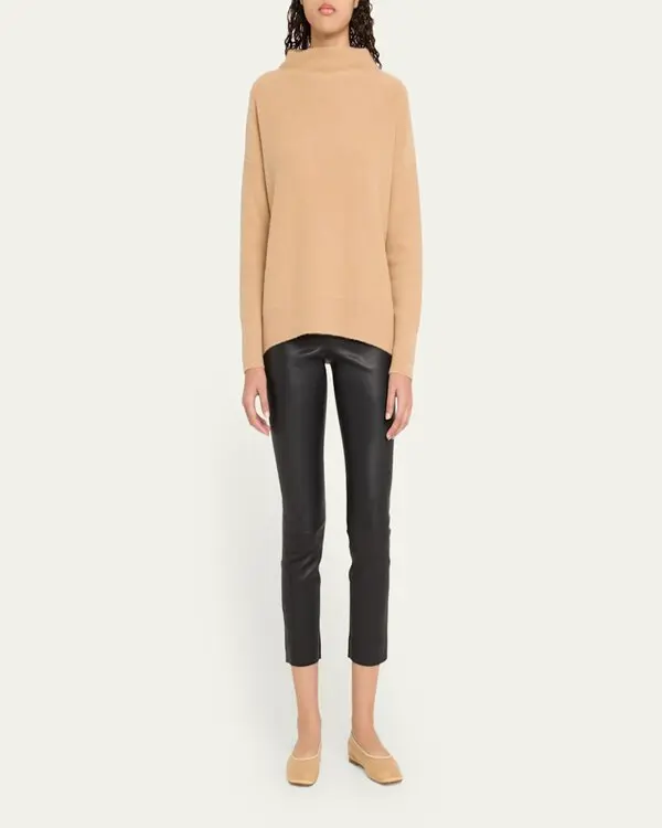Vince Cropped Leather Leggings