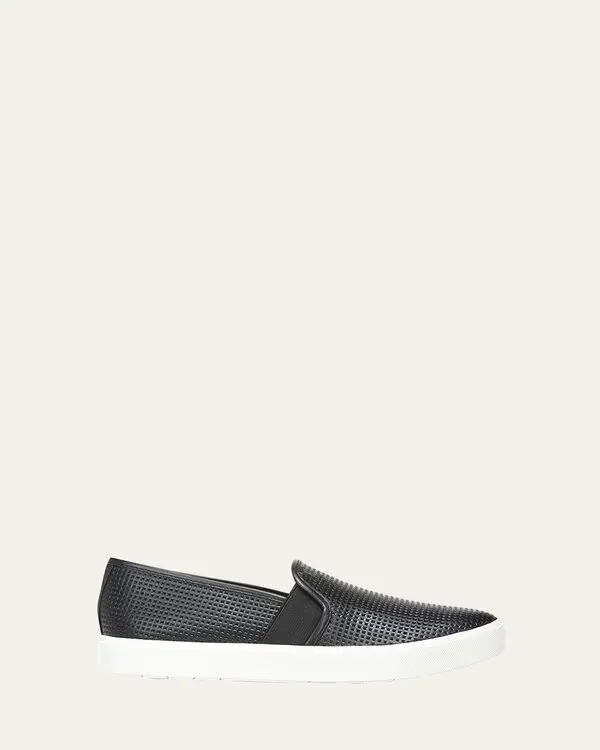 Vince Blair Perforated Slip-on Sneakers - Black