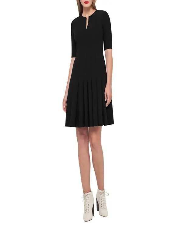 Akris Elbow-sleeve Zip-front Dress