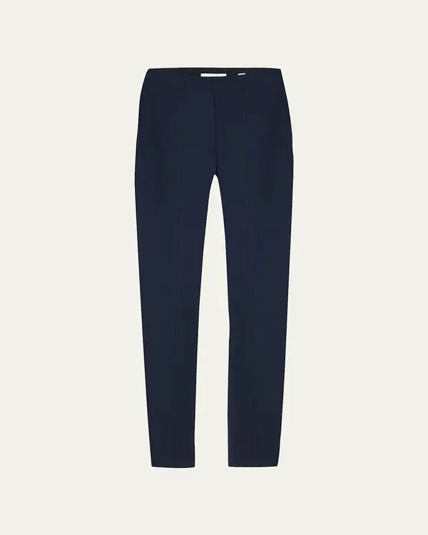 Vince Bobbi Mid-rise Stitch Front Seam Leggings - Coastal Blue