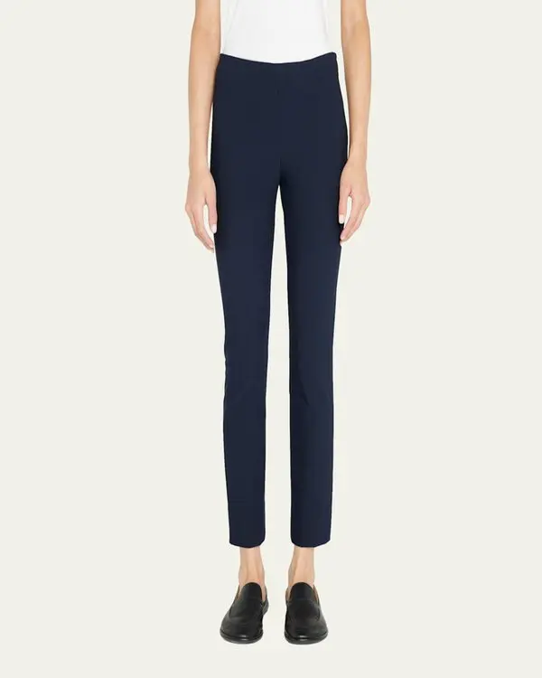Vince Bobbi Mid-rise Stitch Front Seam Leggings - Coastal Blue