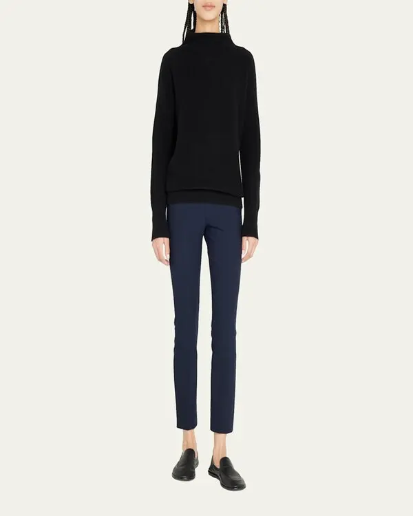 Vince Bobbi Mid-rise Stitch Front Seam Leggings - Coastal Blue