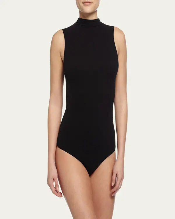 Commando Seamless Mock-neck Thong Bodysuit