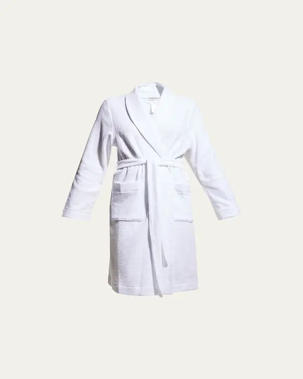 Hanro Plush Short Robe - White